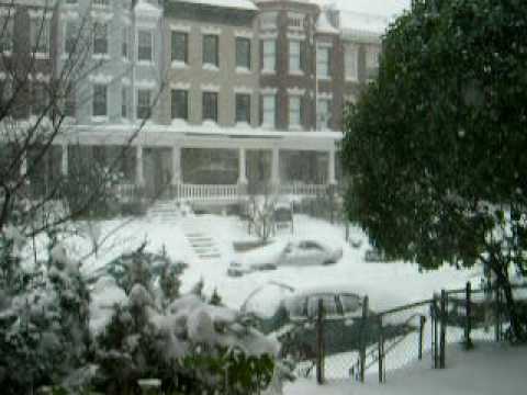 Blizzard of 2009, Washington, D.C. - YouTube