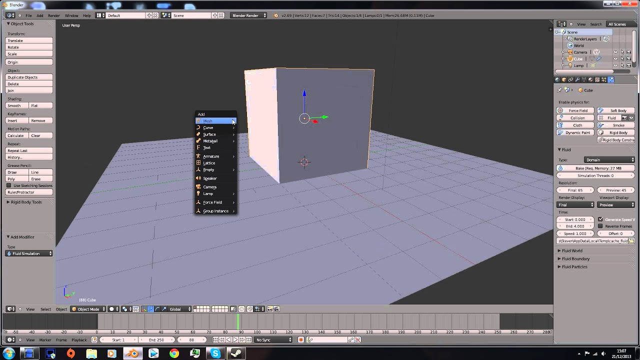 Blender Tutorial: Making a inflow (Water Simulation) - YouTube