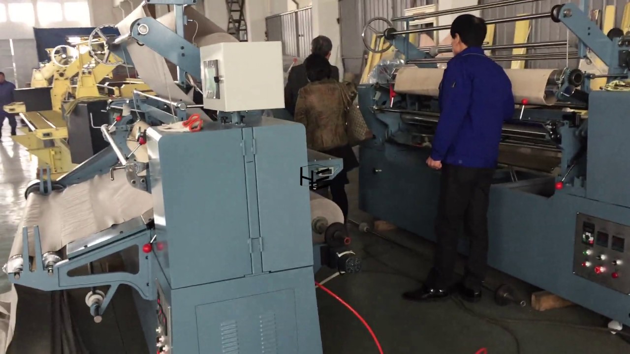 Pleating machine - YouTube