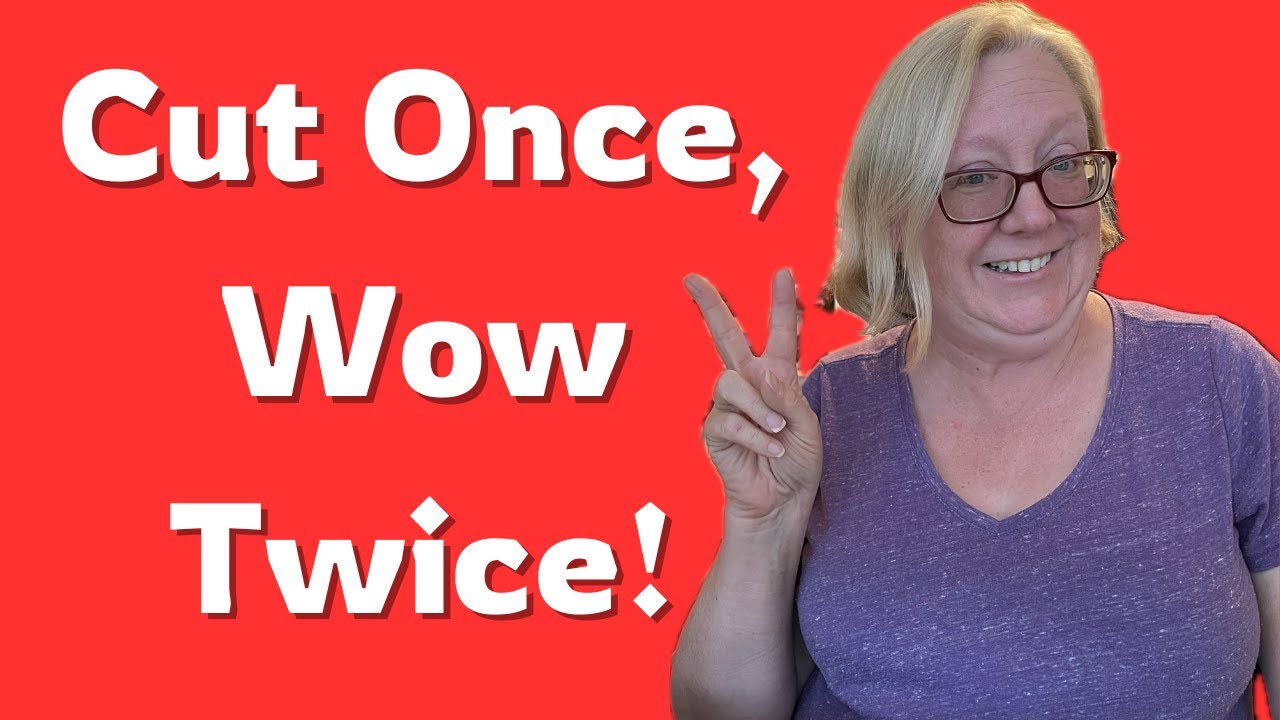 Quick Slice, Double Delight Cards! - YouTube