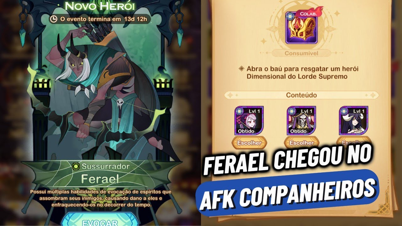 FERAEL CHEGOU NO AFK COMPANHEIROS - YouTube