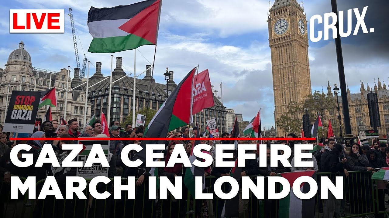 LIVE: Thousands March In Central London Calling For A Immediate ...