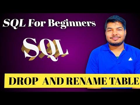 DROP TABLE AND RENAME TABLE IN SQL SERVER - YouTube