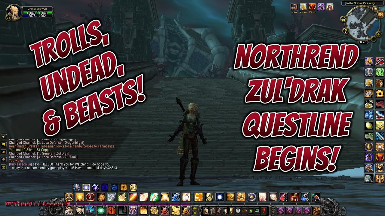 World of Warcraft WOTLK CLASSIC ERA #91 Northrend, Zul'Drak Questline ...