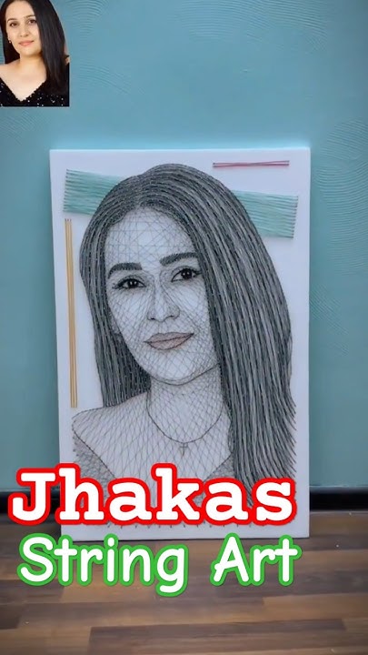 How To Make String Art Tutorial/Nail And Thread String Art By Me/Amazing String Art#shorts#art # ...