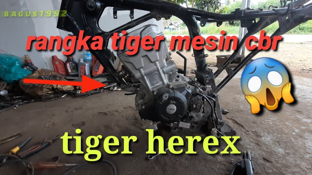 rangka tiger mesin sonic - YouTube