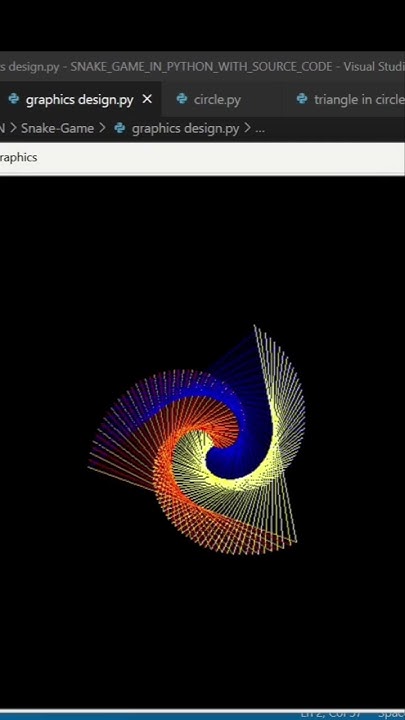 Triangle design using Python py turtle #shorts #shortsfeed #shortsvideo #coderjey #jeydurgasshre ...