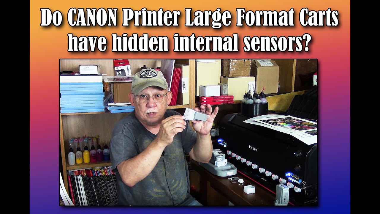 Do CANON Printer Large Format Carts have hidden internal sensors? - YouTube