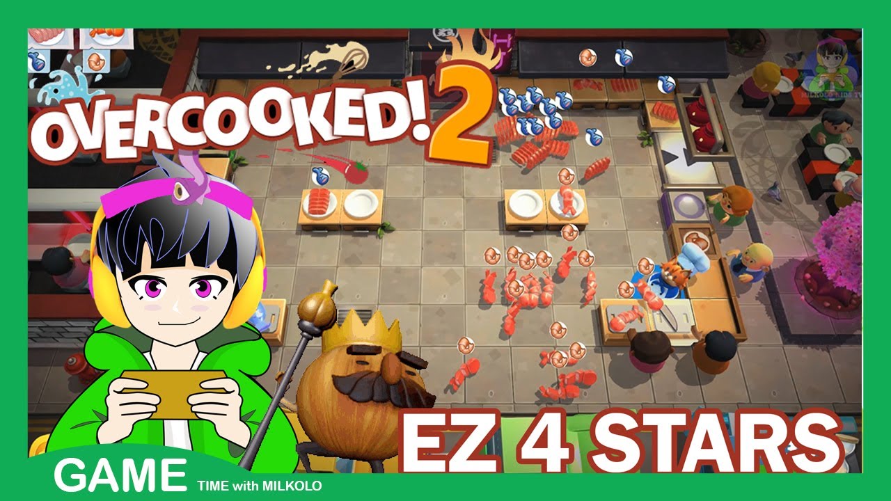 How to Get EASY 4 STARS as SOLO Player Overcooked 2 (Level 1-1) - YouTube