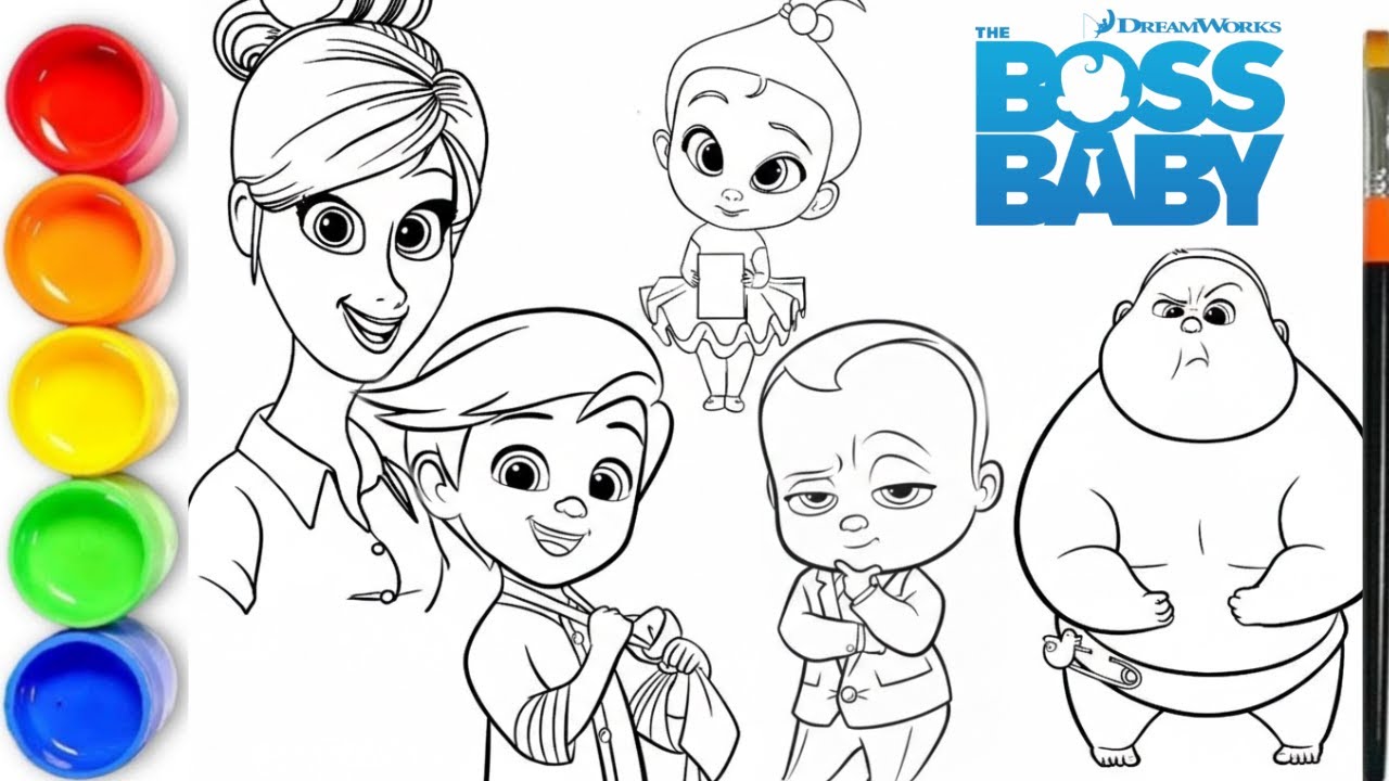 How to draw Boss Baby Family Step By Step | Boss Baby and His Family ...