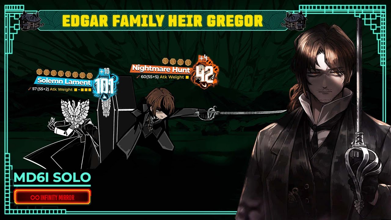 Edgar Family Heir Gregor - MD6I Solo [Limbus Company] - YouTube