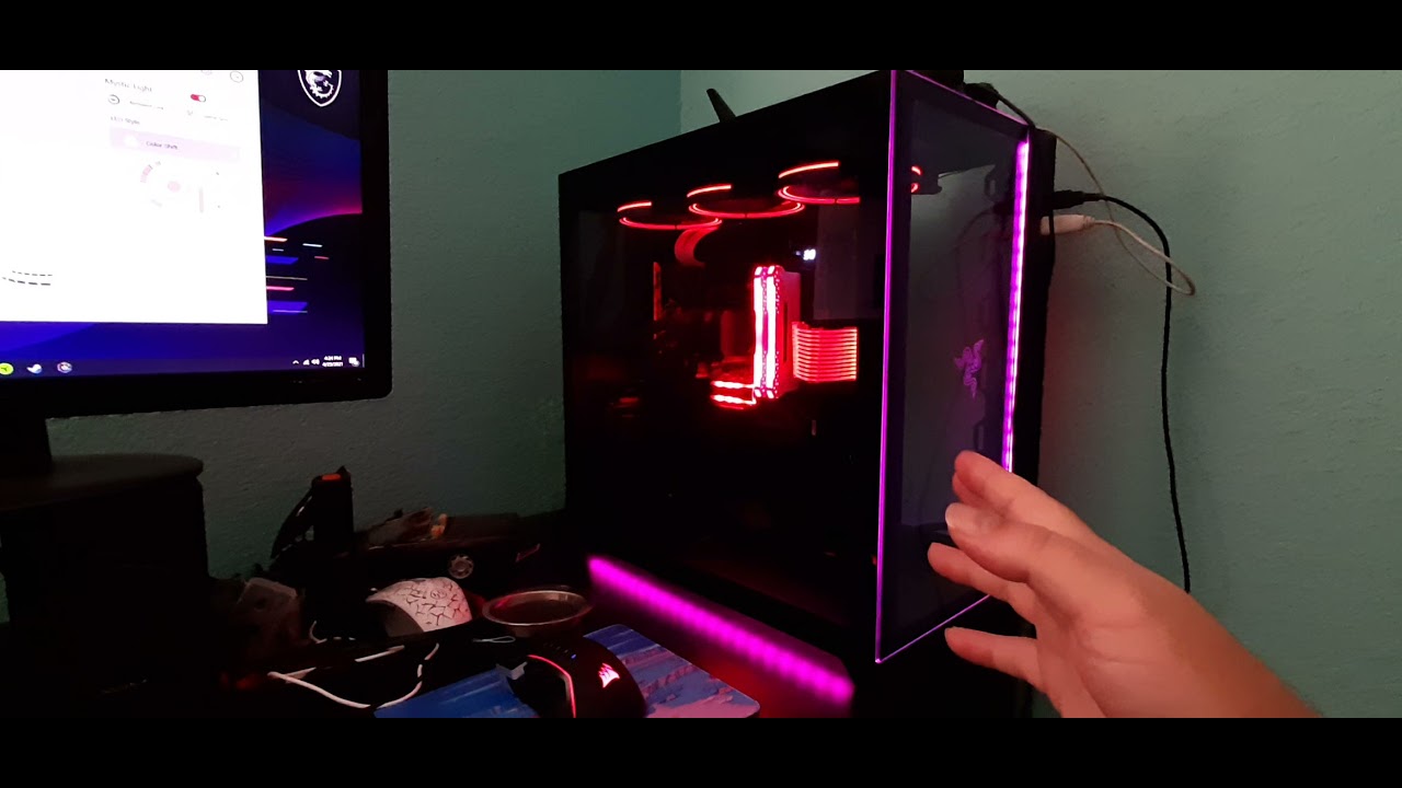 How to sync MSI mystic light, Cosair Strafe keyboard, Glaive RGB mouse ...