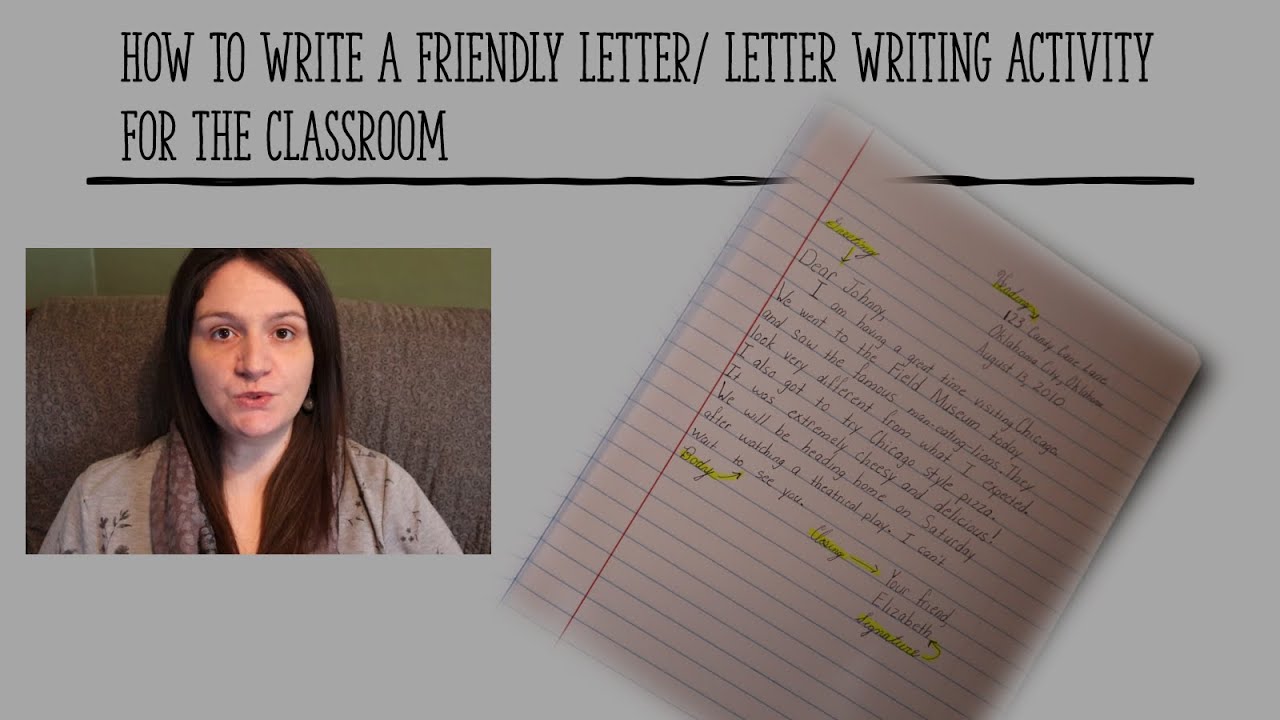 How to Write a Friendly Letter: A Letter Writing Activity for the ...