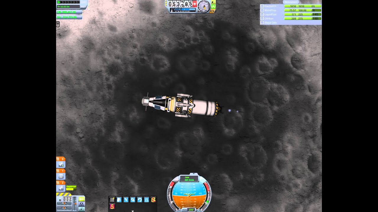 Kerbal Space Program - Probe Lunar Landing - YouTube