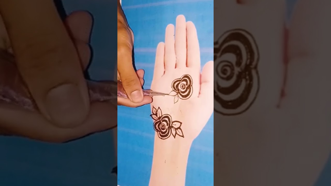 Simple Mandhi Design #Fornt Hand - YouTube