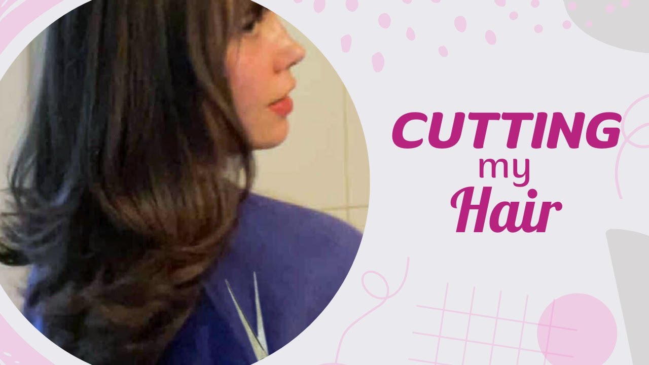 cutting my hair (why? I don't know) - YouTube