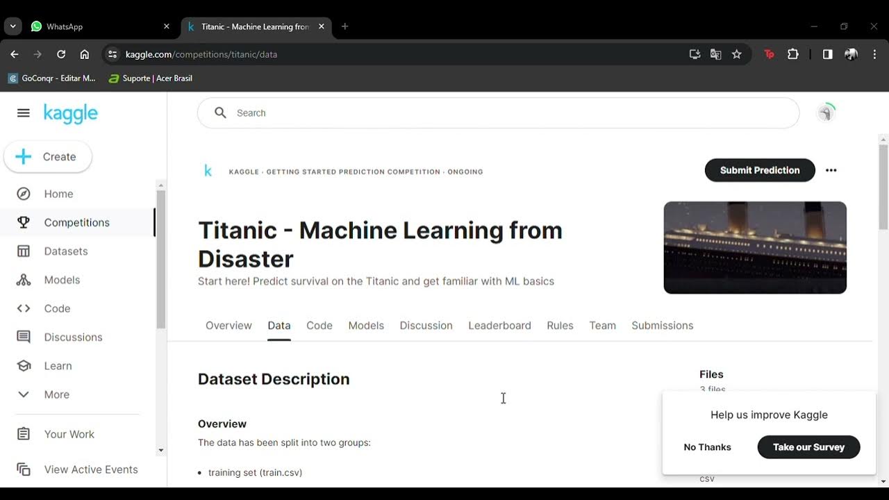Titanic Machine Learning from Disaster Kaggle Google Chrome 2023 12 14 23 16 44 - YouTube