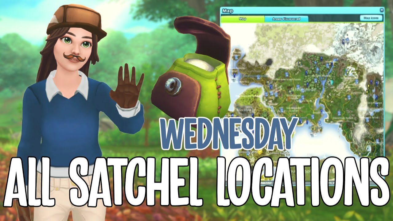 ALL WEDNESDAY SATCHEL LOCATIONS & COORDINATES IN STAR STABLE: GARDEN ...