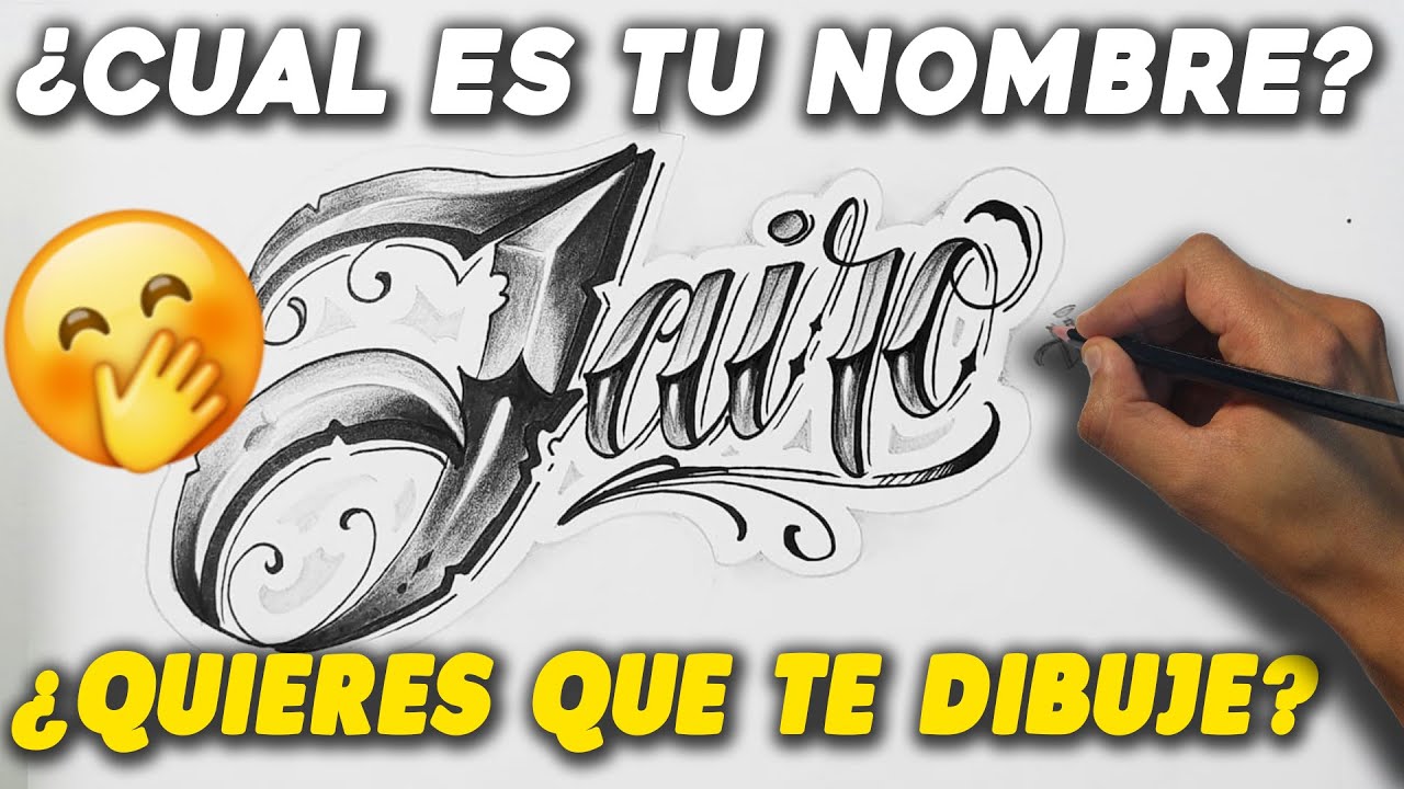 👱‍♂️ Dibujando lettering JAIRO Tattoo LETTERING Fancy Chicano lettering ...