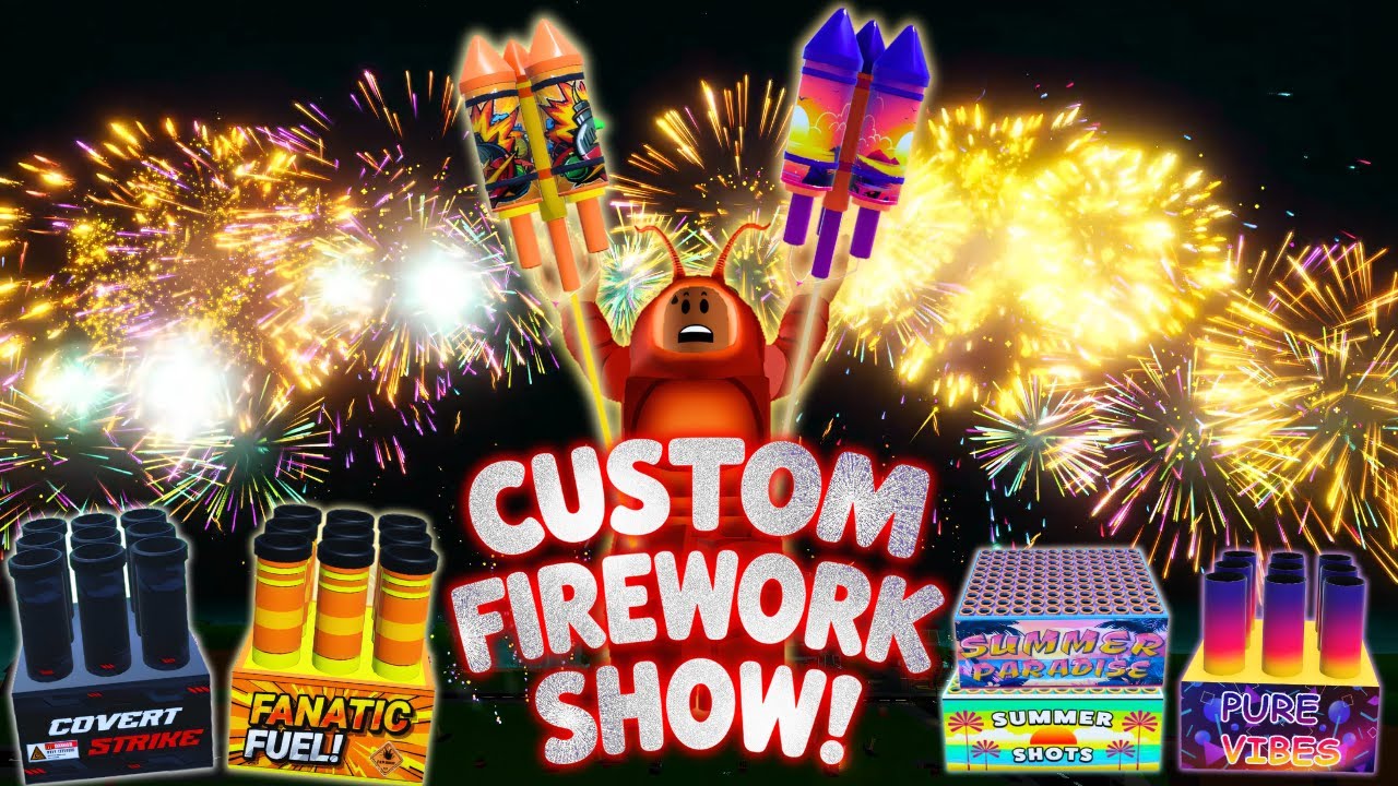 Custom Firework Show For a Fan In Roblox (Fireworks playground) - YouTube