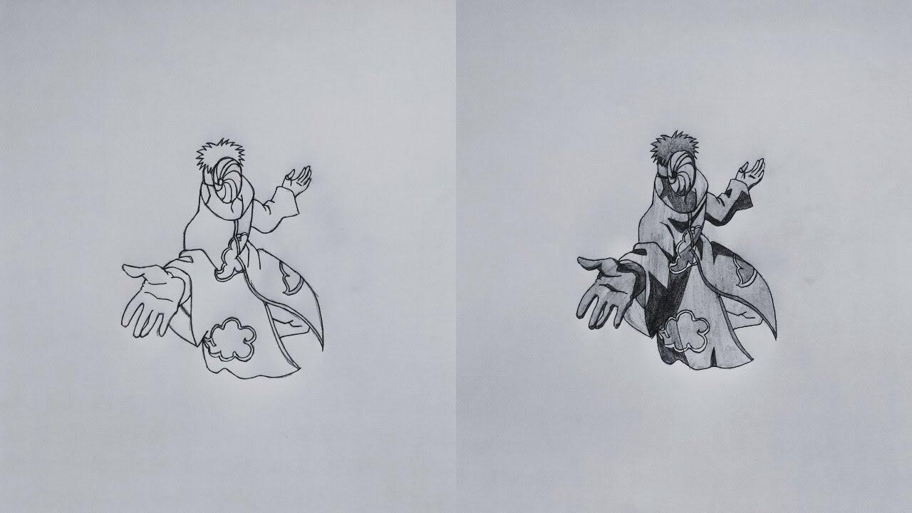 How to Draw Tobi from Naruto Shippuden | Step-by-Step Tutorial for ...