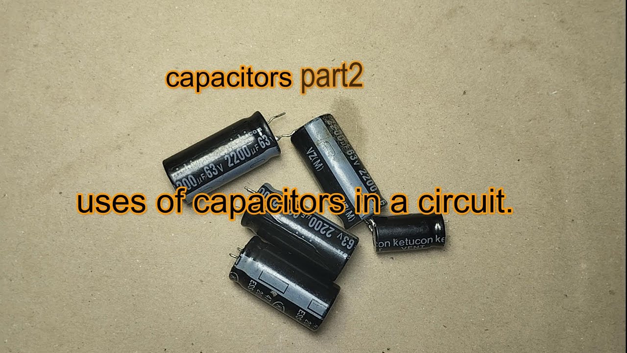 Uses of capacitors in electric circuits - YouTube