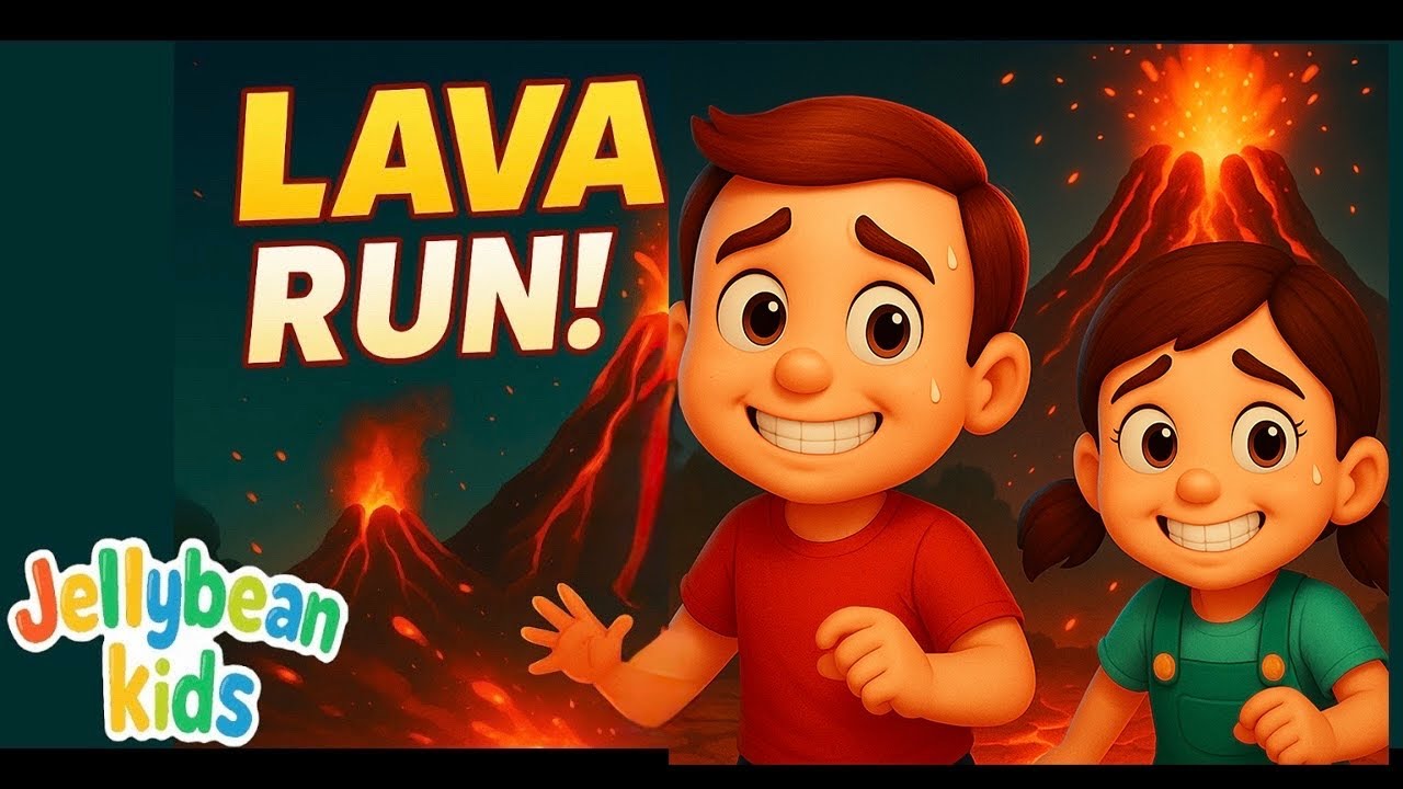 Lava! Lava! Run! Run! Run! | Fun Lava Chase Song for Kids | Halloween ...