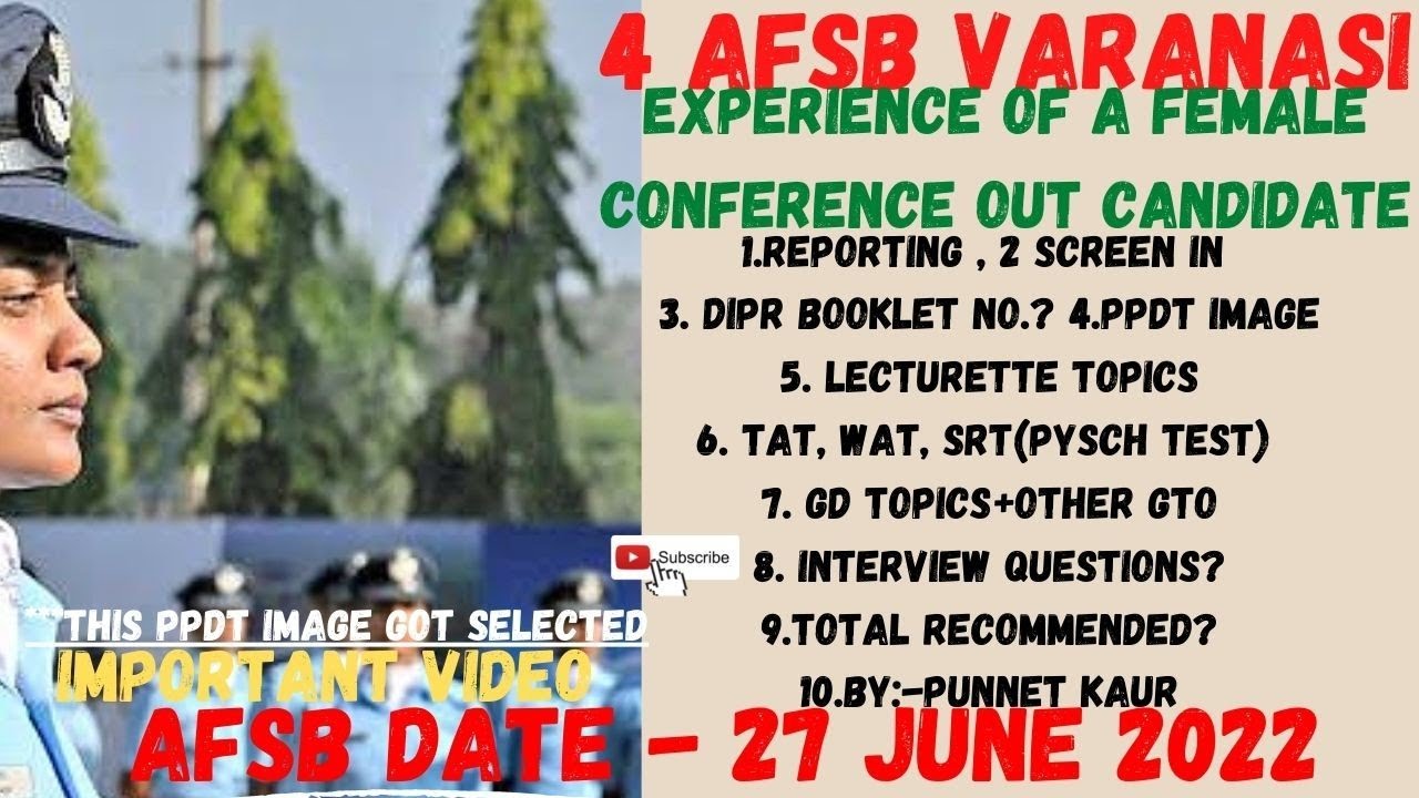 Experience of A Conferenced Out Candidates 27june2022 4afsb varanasi# ...