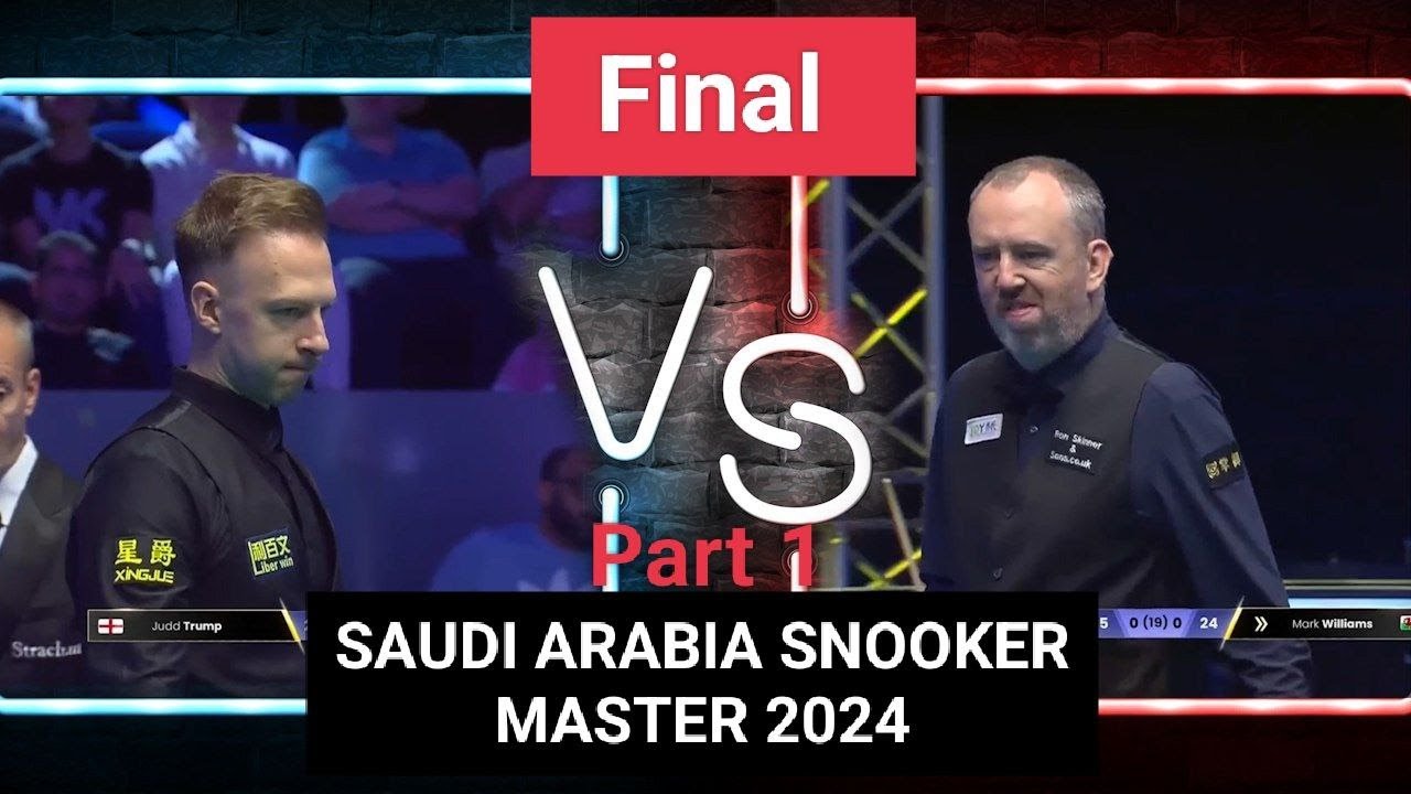 Judd Trump vs Mark Williams | Saudi Arabia Masters Snooker 2024 ...