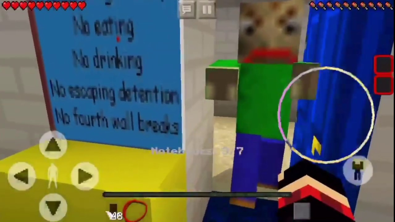 Playing BALDI'S BASICS in Minecraft! - YouTube