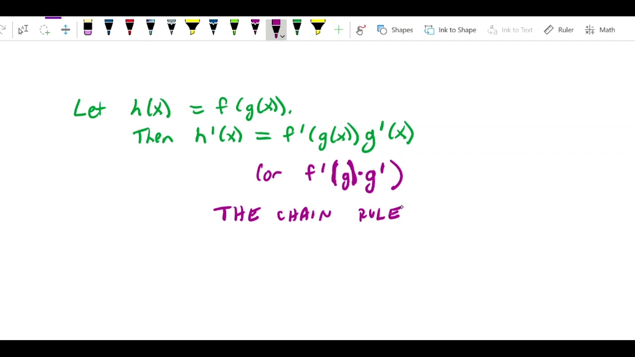 Chain rule intro and sin x squared plus 1 - YouTube