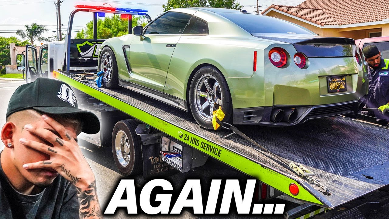 TOWED THE GTR... AGAIN! - YouTube