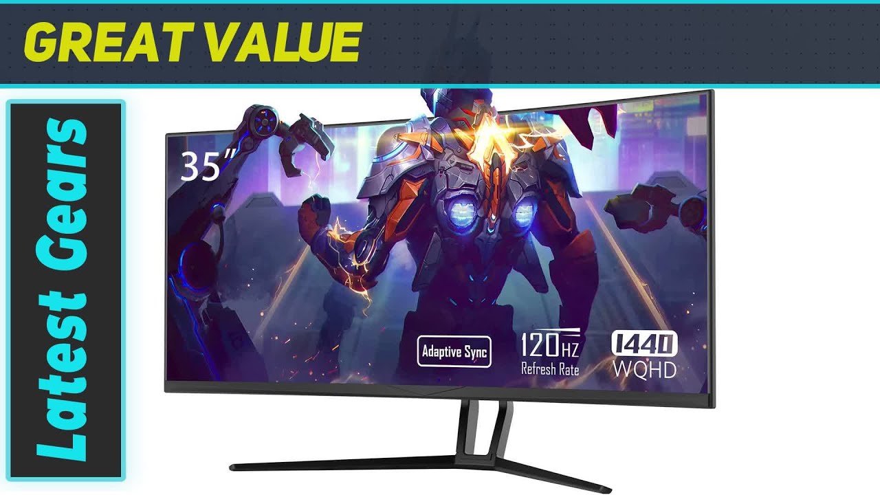 Fiodio 35” Ultra Wide QHD 21:9 Gaming Monitor Review - YouTube