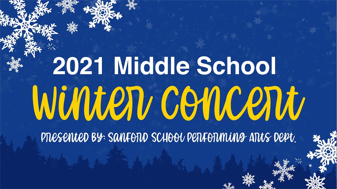 2021 Middle School Winter Concert - YouTube