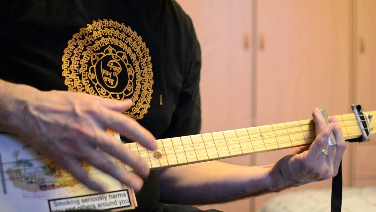 Three string cigar box guitar blues by Anizzi - YouTube