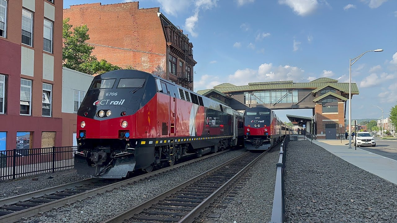 Amtrak & CTrail Action On The Springfield Line In Meriden (8/27/24 ...
