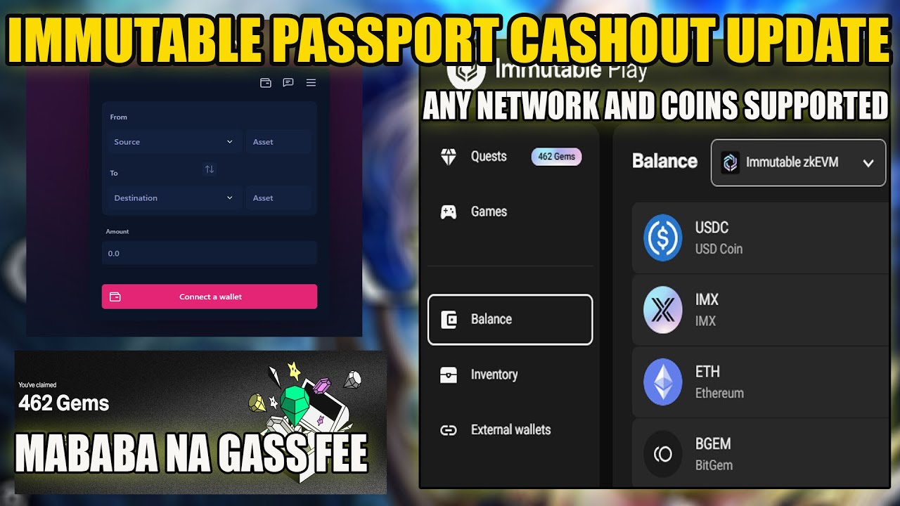 Immutable Passport Cash out update | Immutable Gems Update Free lang - YouTube