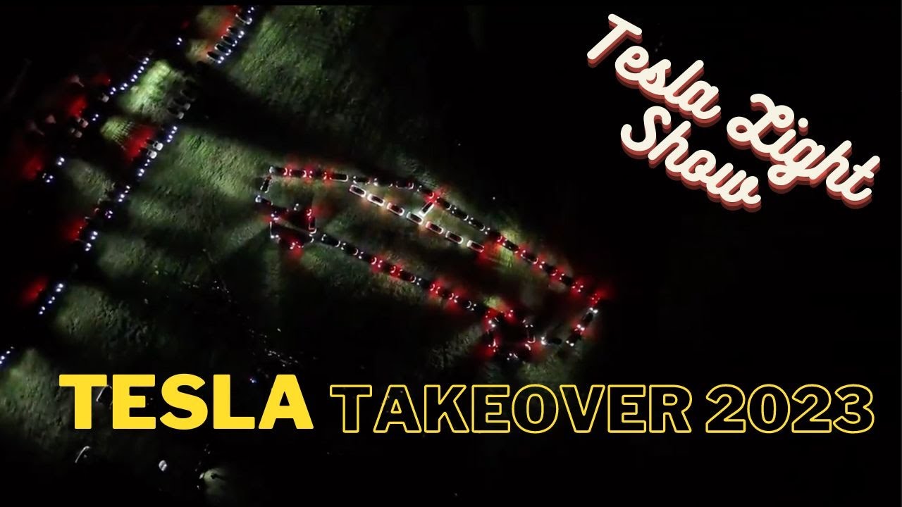 全世界最大特斯拉燈光秀 | The world's largest Tesla light show @ Tesla Takeover ...
