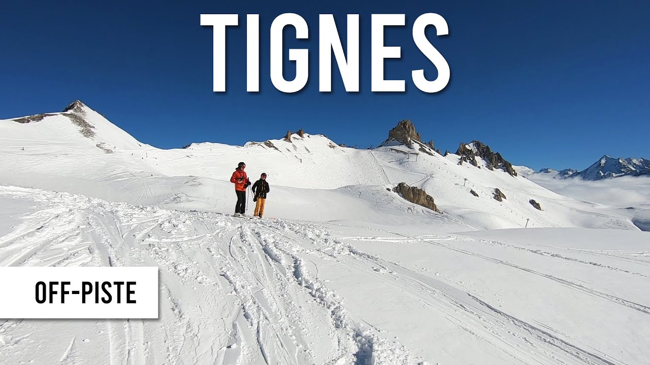 Powder day off-piste skiing in Tignes Val d'Isere. - YouTube