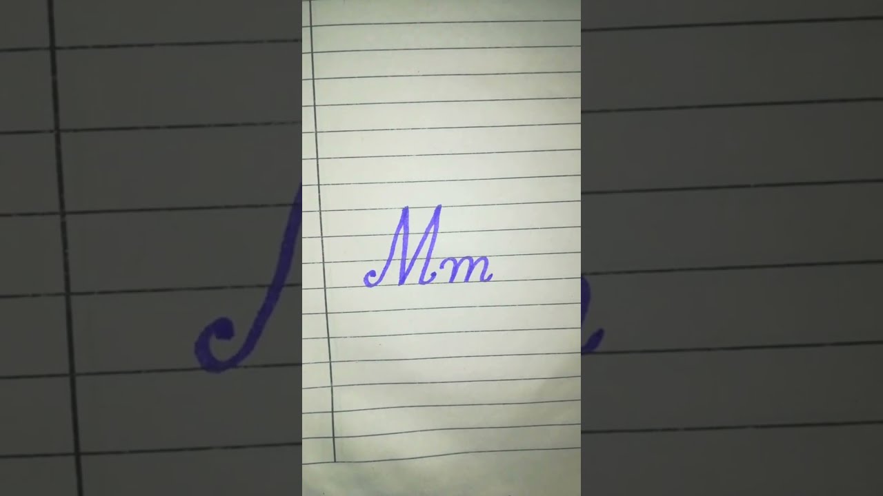 How To Write Mm In Cursive Writing YouTube How To Write Mm In Cursive Writing YouTube