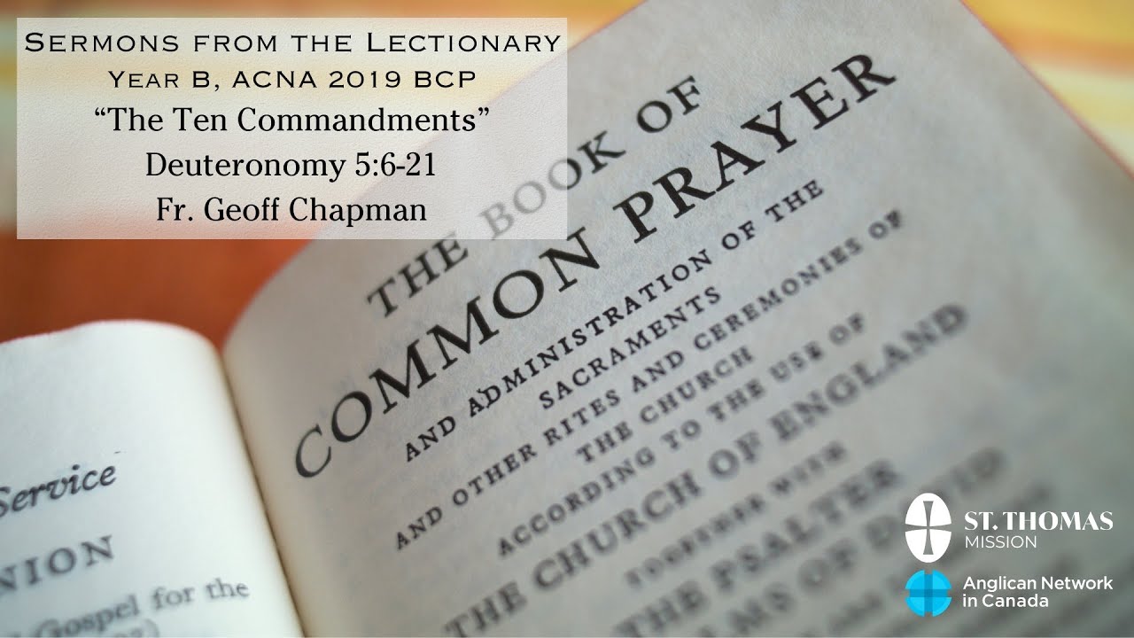 "The Ten Commandments" Deuteronomy 5:6-21 - Fr. Geoff Chapman - YouTube