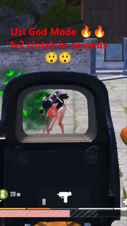 Uzi God Mode 🔥🔥 | 1 v 2 Clutch In Seconds 😲😲 #shorts bgmi - YouTube