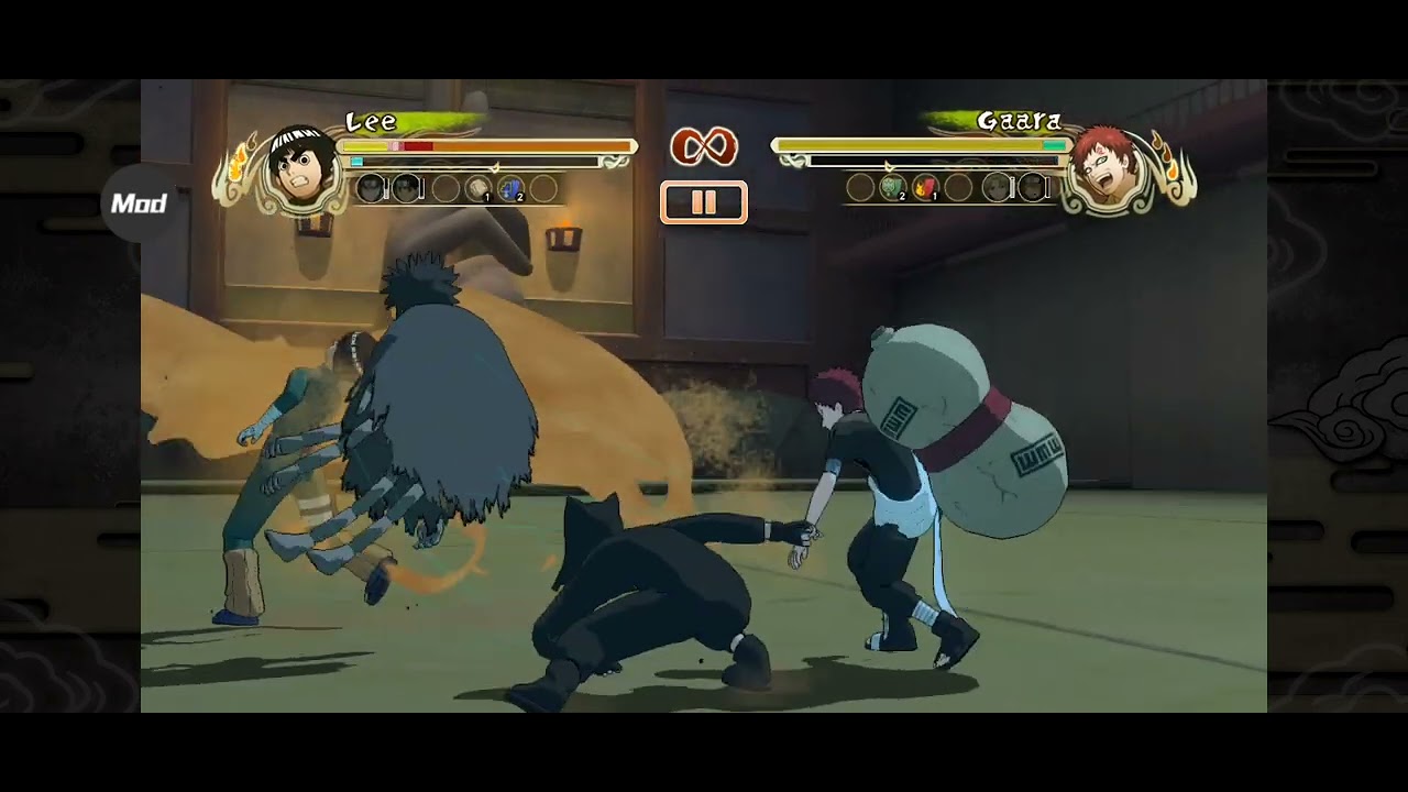 Naruto Storm Mobile Android Redimi note 50 CPU VS CPU Very Hard Rock ...