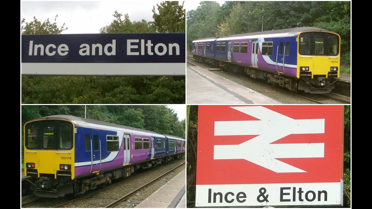 Half an Hour at (198) - Ince & Elton Station 24.9.2016 - Class 150 ...
