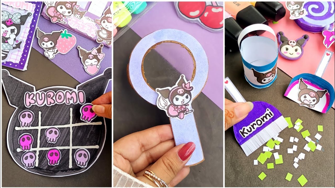 How to Make Cute Kuromi Paper Crafts/ 5 Easy Kuromi Crafts Idea! - YouTube