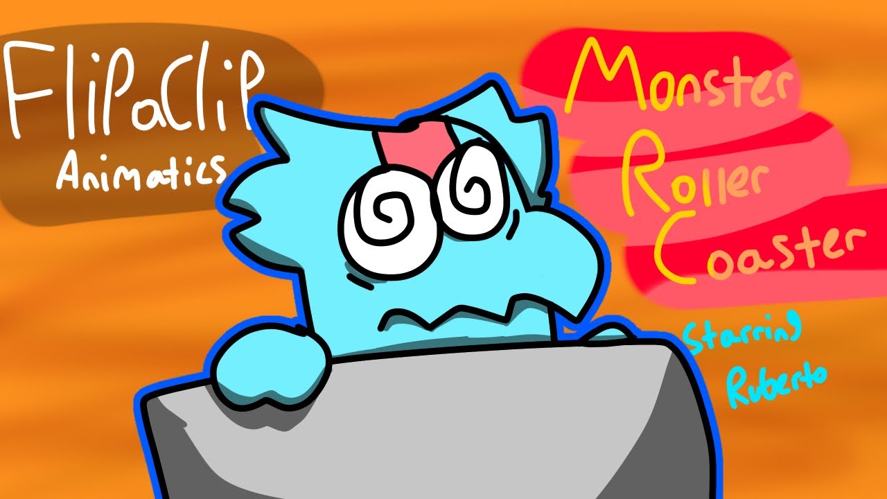 Monster Roller Coaster (FlipaClip Animatics) #flipaclip # ...