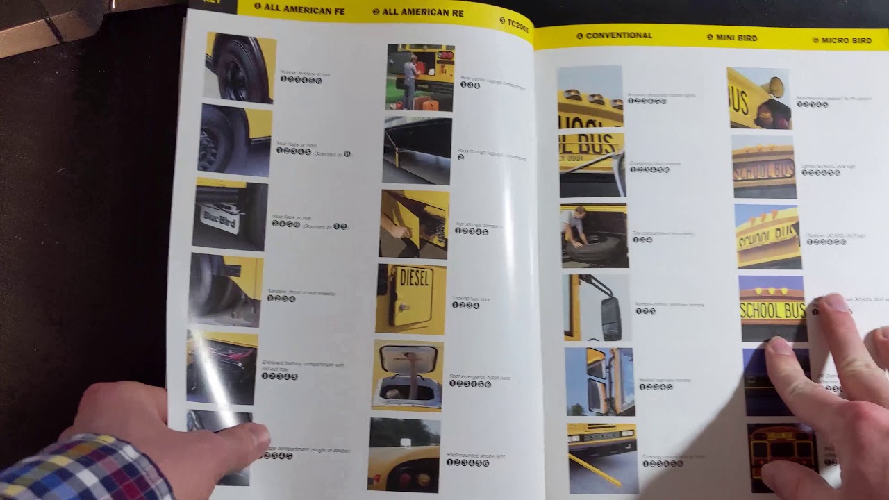 Blue Bird School Bus Options Sampler Brochure - YouTube