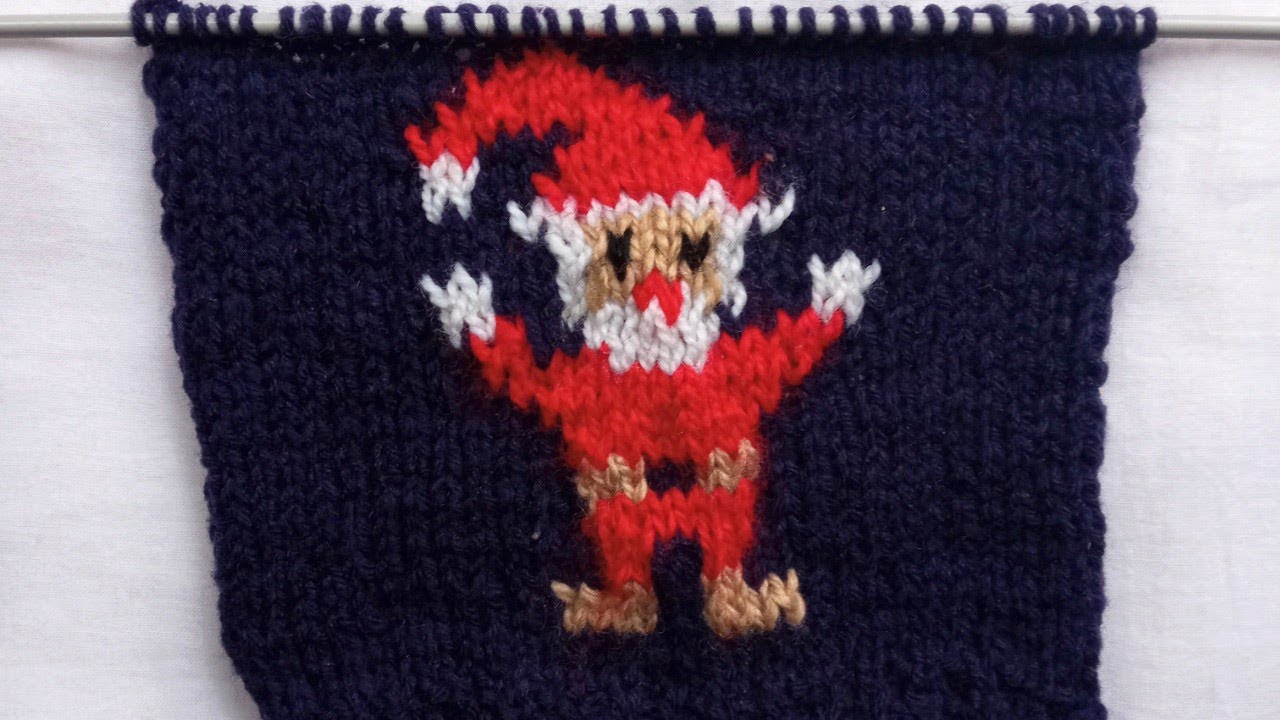 New Santa graph design | Beautiful knitting graph design ...