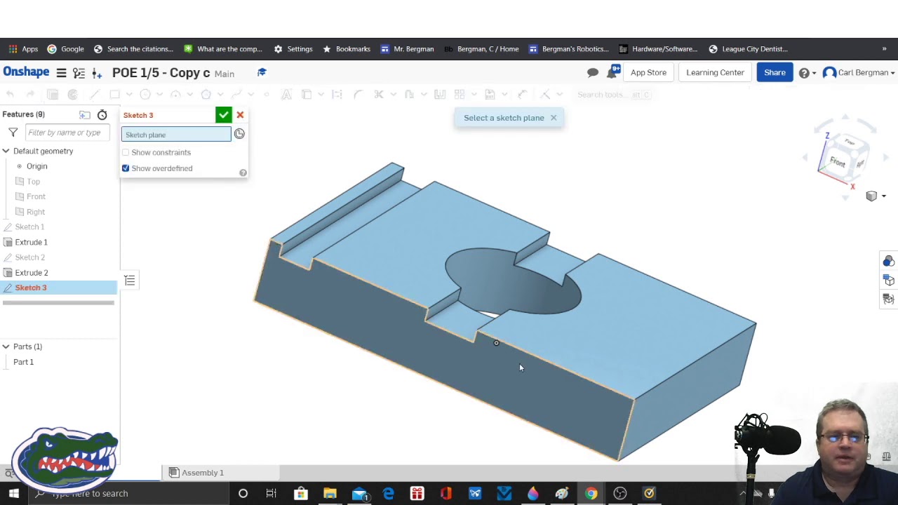 ONSHAPE TUTORIAL 2-5 - YouTube