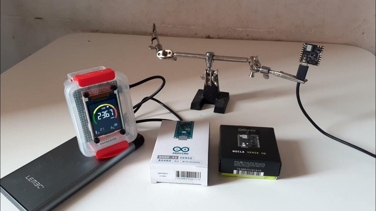 Arduino Nicla Sense ME and Arduino nano BLE sense. Bluetooth Remote CO2 ...
